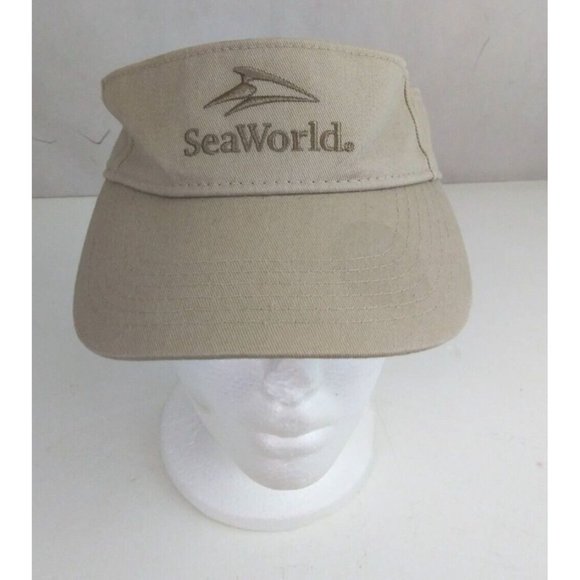 Seaworld | Accessories | Seaworld Embroidered Adjustable Visor Cap Hat ...